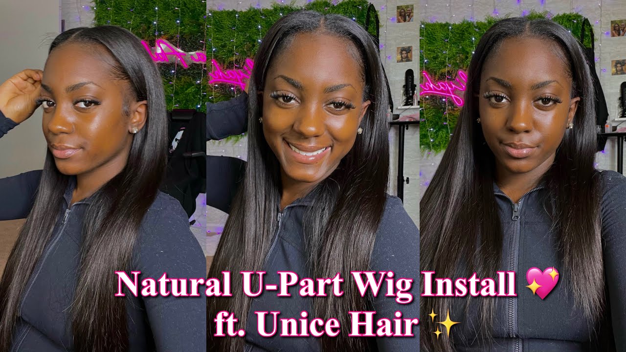 Super NATURAL $180 U-Part Wig Install 🍂*Beginner Friendly* ♥️ ft. Unice ...
