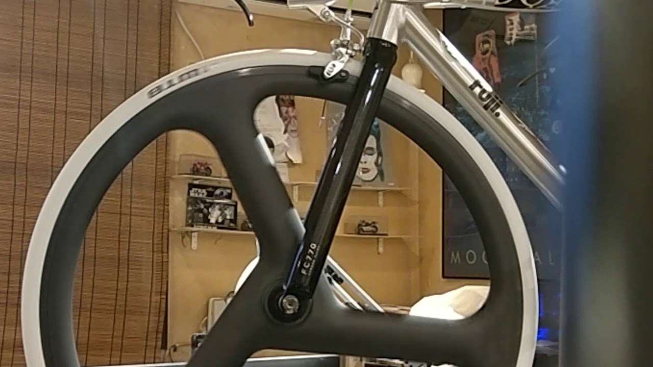 中華カーボン（ZIPP 3000 TRI SPOKE風）回転性能。Chinese carbon wheelsRotation ...