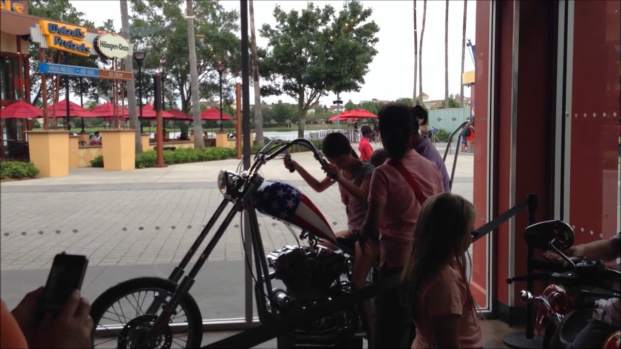 Harley Davidson Motorcycles Shop at Downtown Disney - YouTube