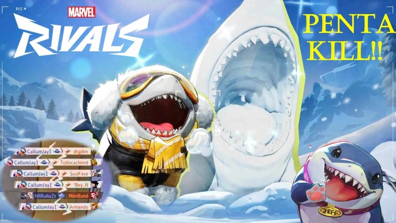 Jeff the Landshark kills in Penta🌊 ️🦈 |Marvel Rivals - YouTube
