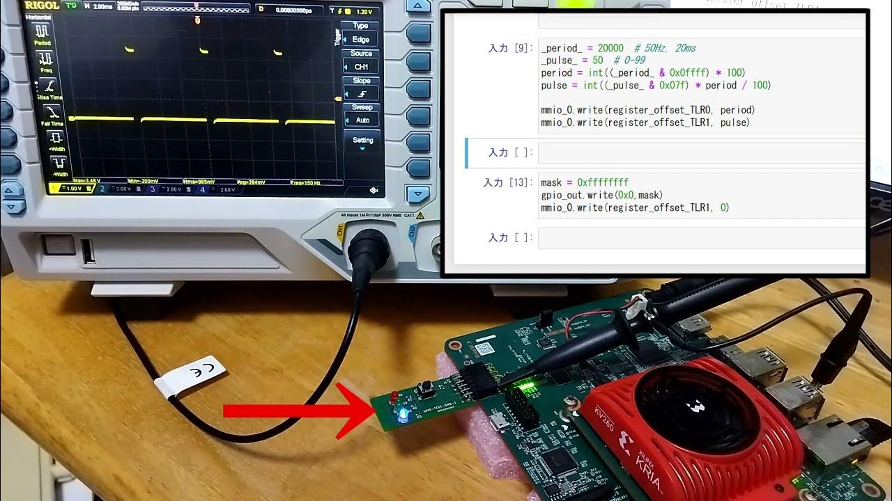 Check PWM Duty with LED + Oscilloscope - YouTube