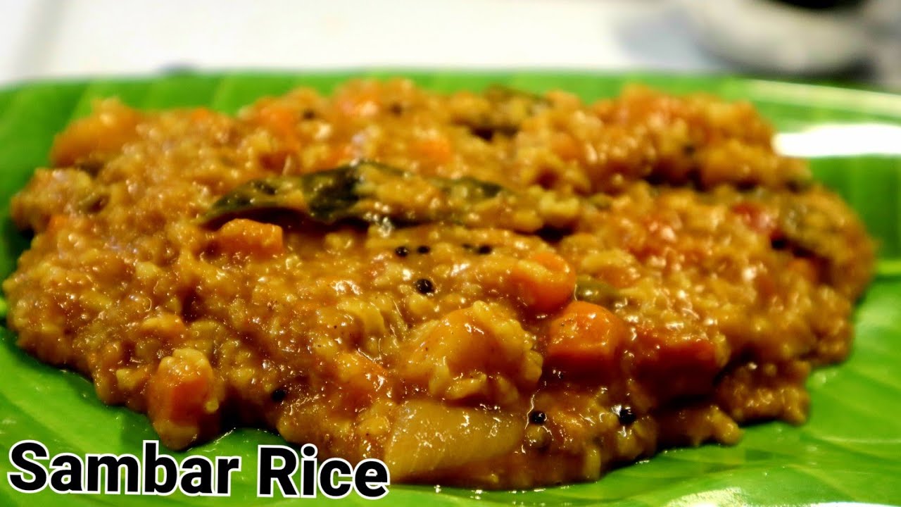 Sambar Rice recipe in cooker| One pot sambar rice recipe in hindi ...