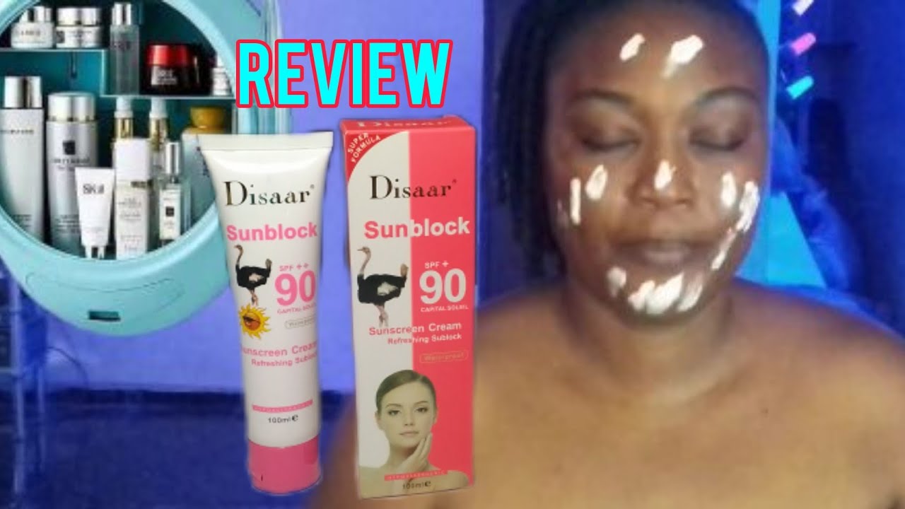 Review on disaar sunblock SPF 90 || disaar sunblock SPF 90 review on ...