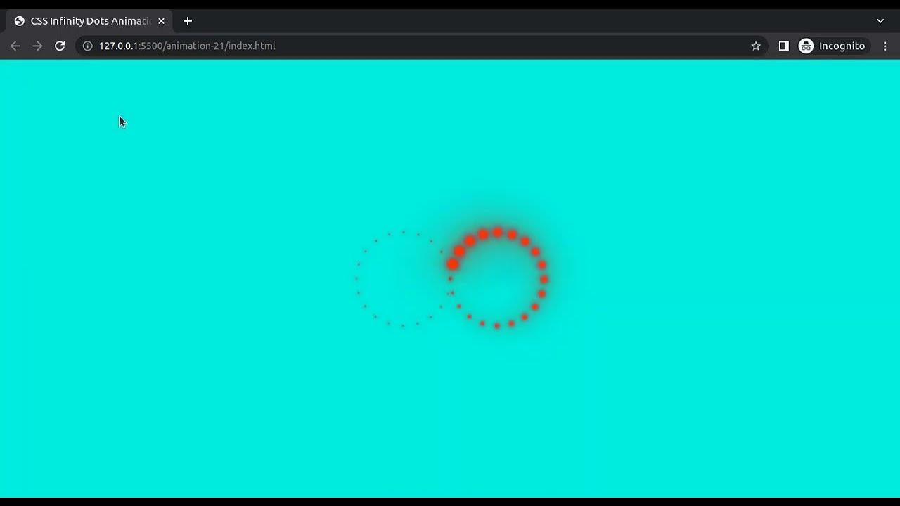 Infinity Dots Animation Effects with HTML, CSS - App Stack - YouTube