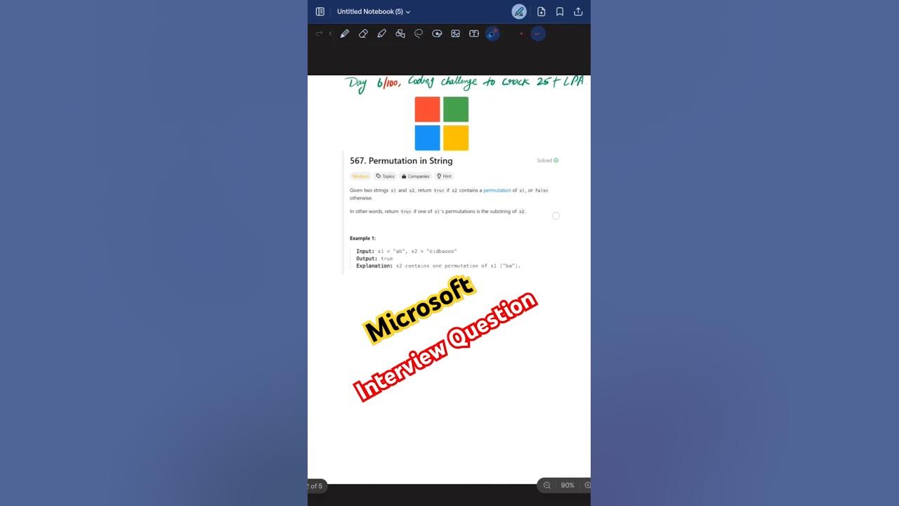Microsoft Interview Question #microsoft #interview #interviewquestions #coding #success # ...