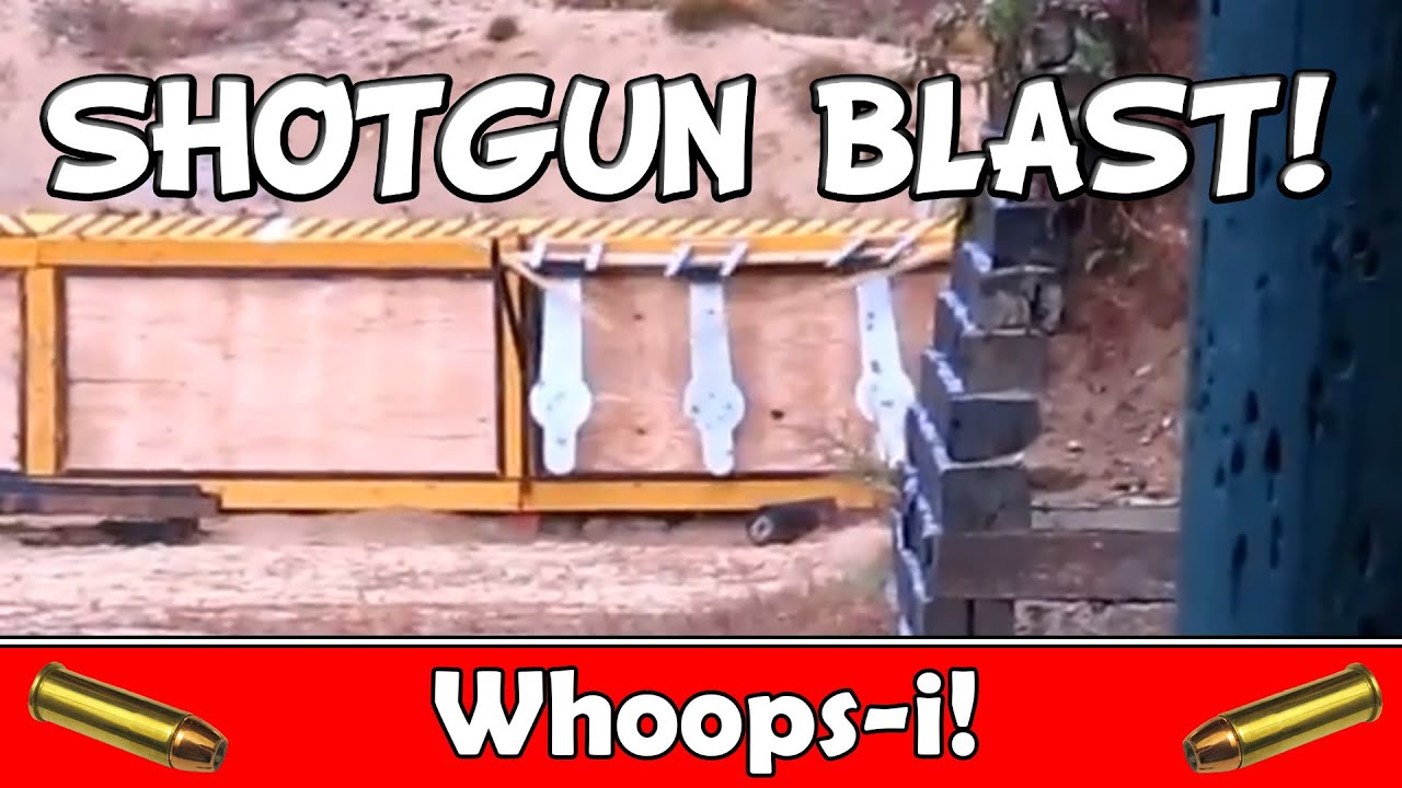 3 Gun Competition Funny! Shotgun slug shot drops steel poppers - YouTube