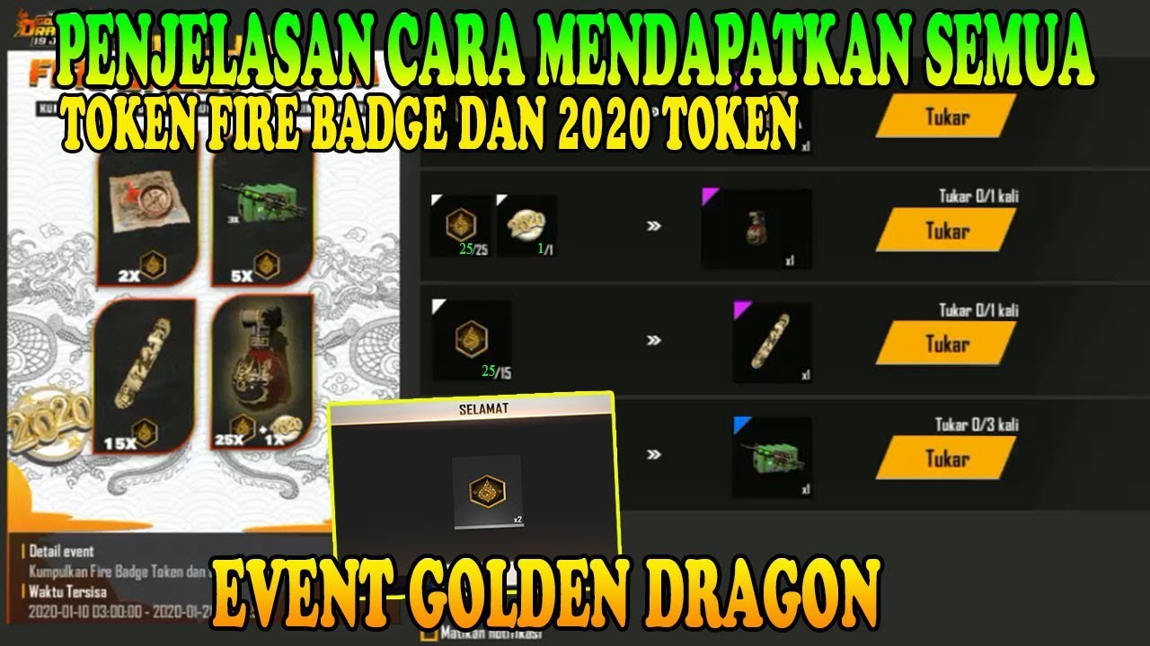 Penjelasan Cara Mendapatkan Token Fire Badge Dan 2020 Token Event ...