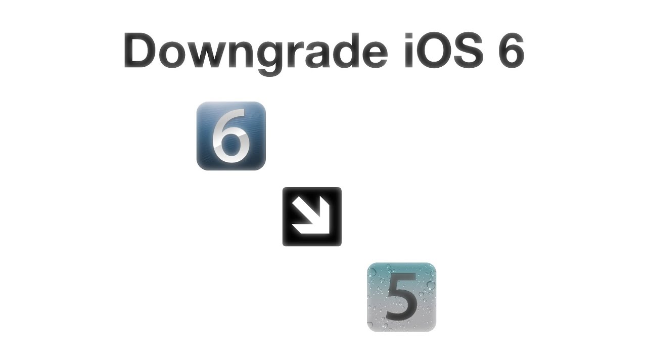 How to downgrade iOS 6 to iOS 5.1.1 (A4 Devices) - YouTube