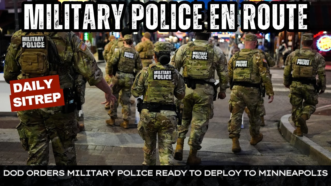 DOD Orders Military Police Ready to Deploy to Minneapolis - YouTube