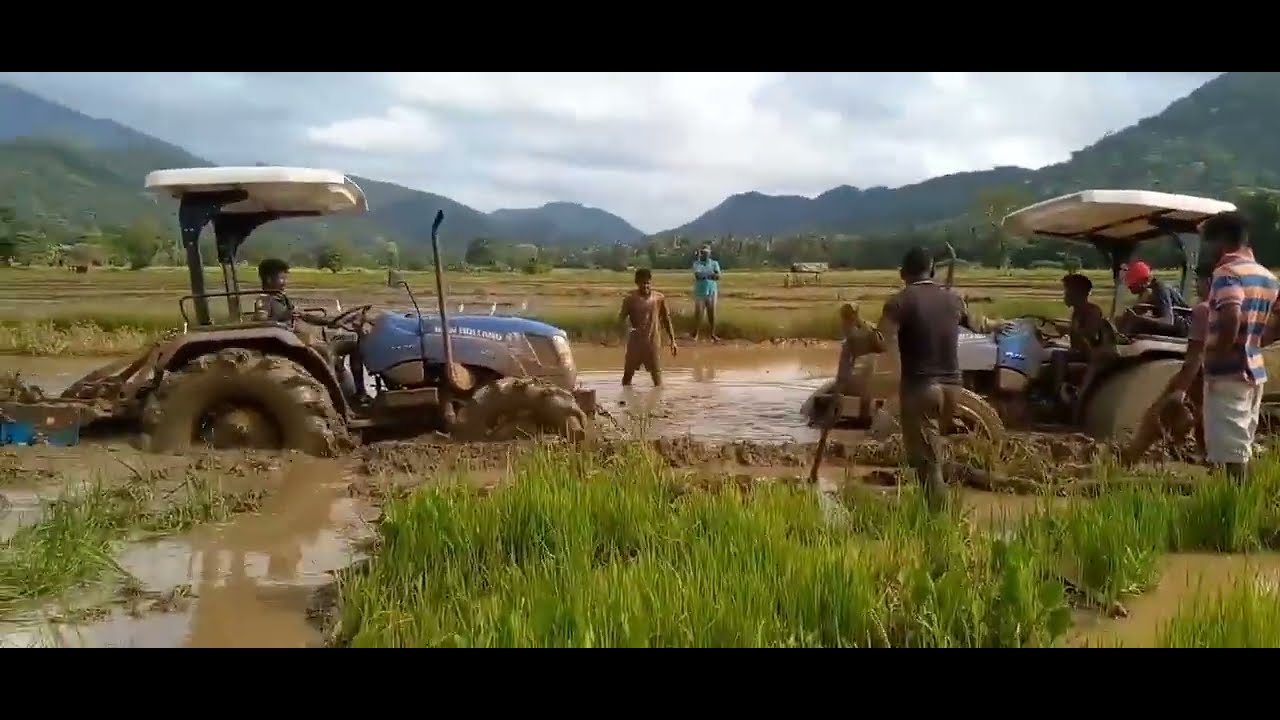 Tractors Bogged Stuck In Mud Heavy Recovery Tractor Pulling - YouTube