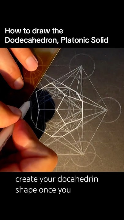How to draw the Dodecahedron, Platonic Solid. Fast - YouTube