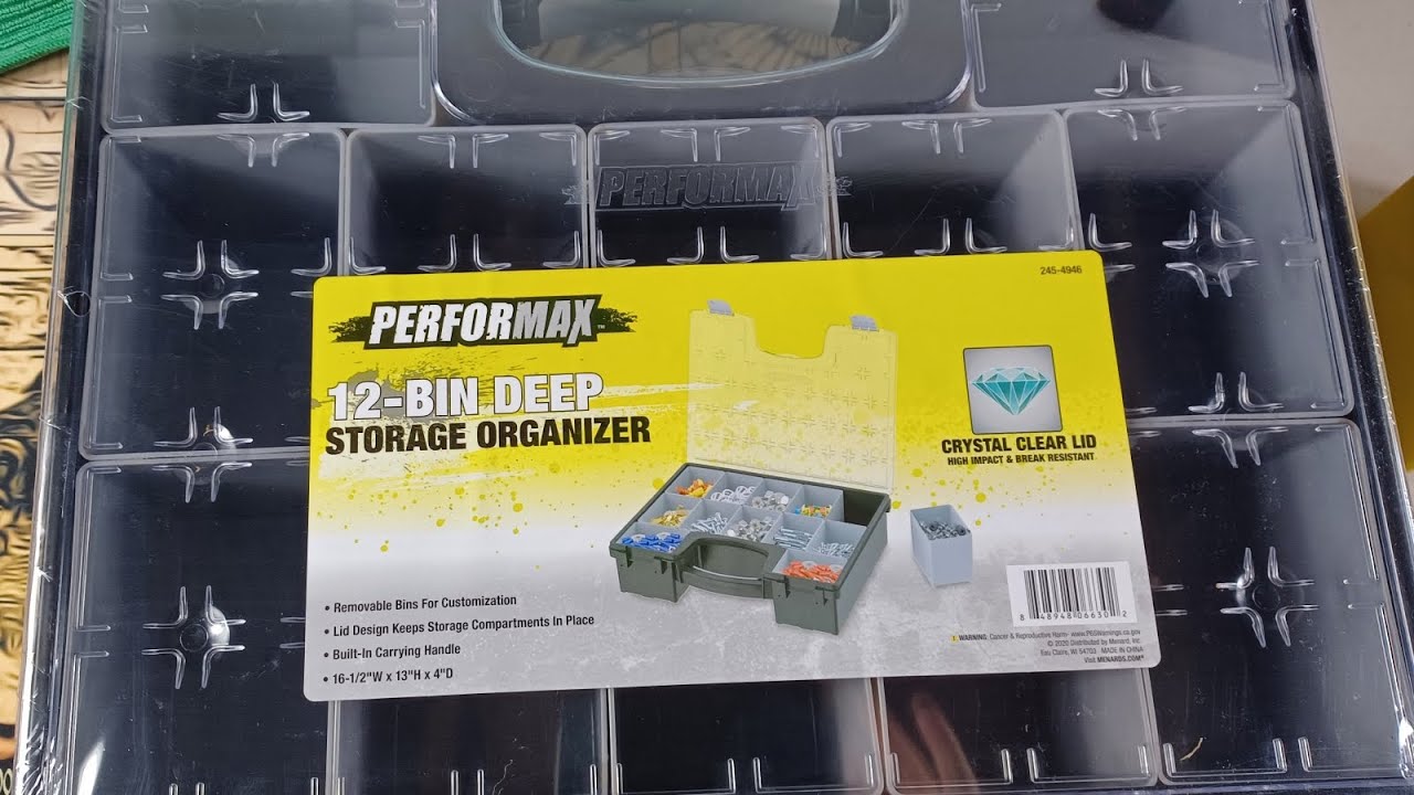 Product Review: Performax 12 bin organizer - YouTube