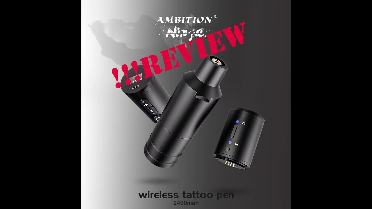 Ambition Ninja Wireless Tattoo Machine after few weeks of work (eng ...
