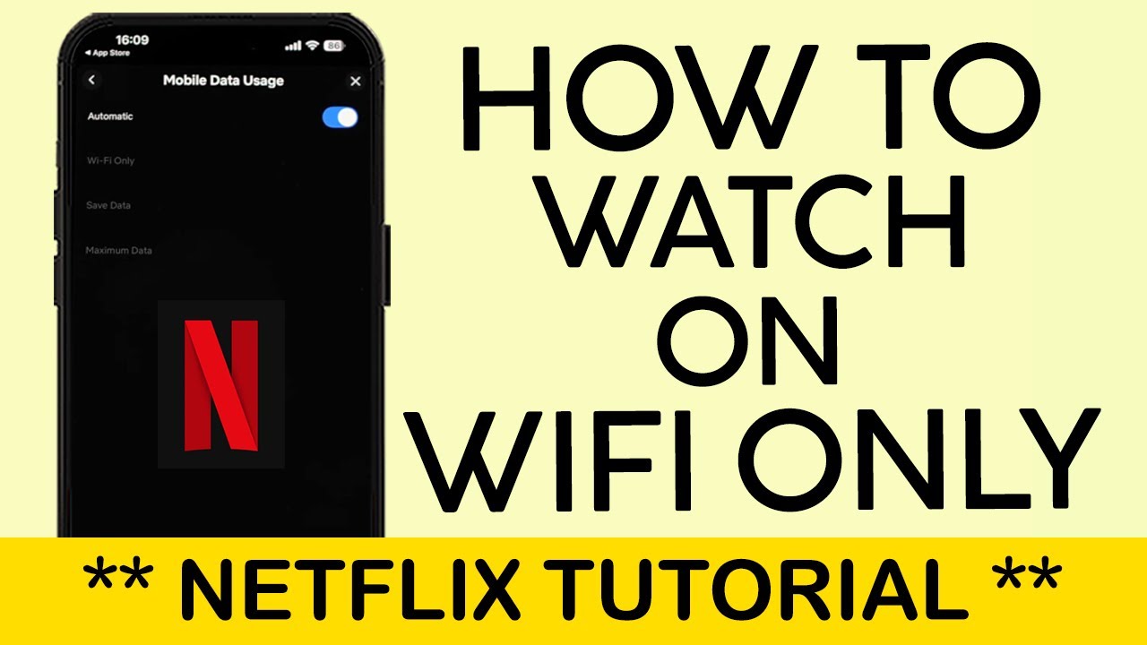 How to Watch Netflix on Wifi only 2024 - YouTube