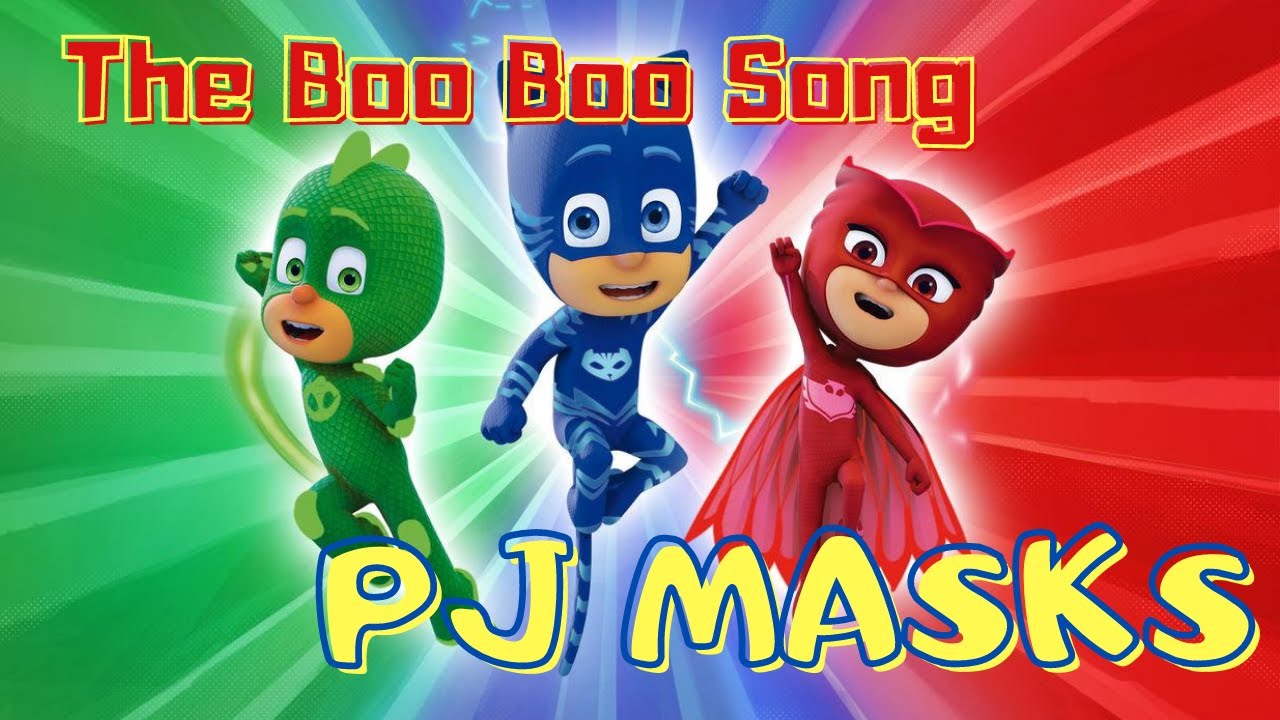 The boo boo com PJ MASKS Heróis de Pijama | Nursery Rhymes & Kids Songs ...