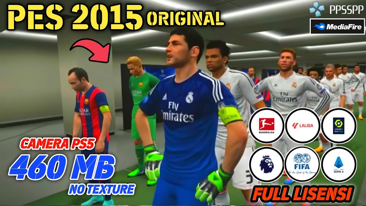MANTAP ‼️Game PES 2015 PPSSPP ORIGINAL Android Offline Graphics HD Real ...