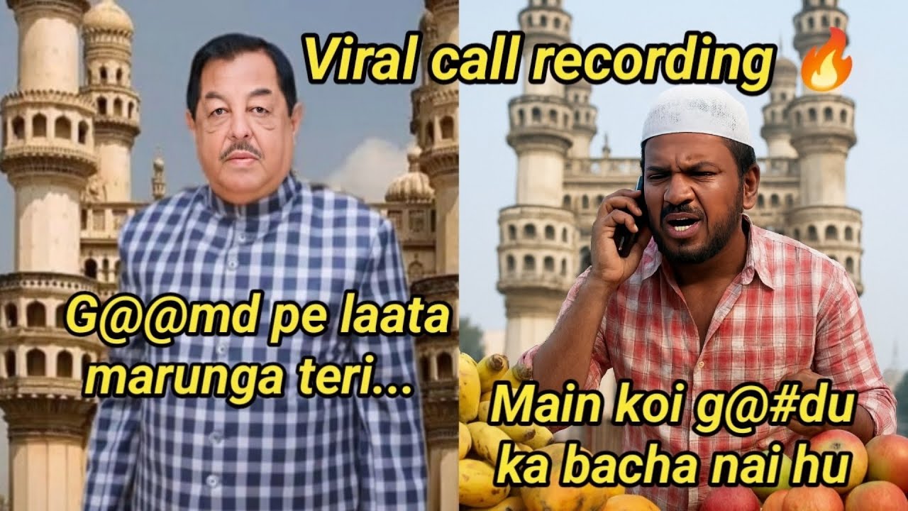 Mumtaz Khan ex MLA charminar vs Fruit Vendor Chand Pasha | Viral call ...