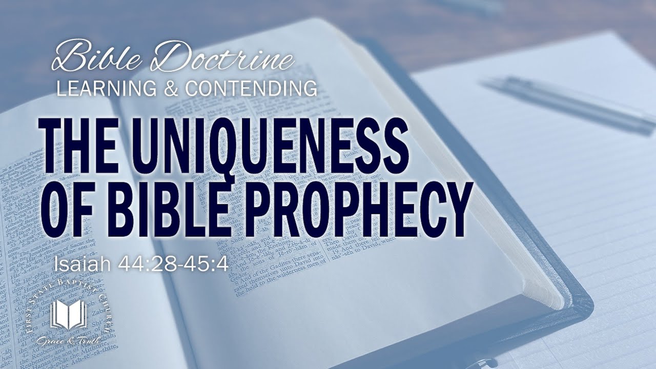 The Uniqueness Of Bible Prophecy: Isaiah 44:28-45:4 - YouTube