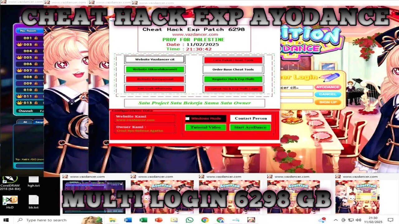 CHEAT AYODANCE MULTI LOGIN 6298 || SUNTIK DEN TERBARU 2025 VAZDANCER ...