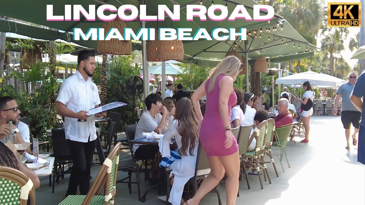 Walking Lincoln Road Miami Beach 4K - YouTube