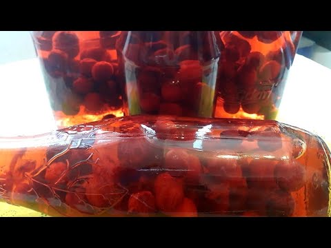 Zoğal kompotu.Qaynatmağa ehtiyac yoxdur.Çox asan və tez hazırlanan üsuldur.
