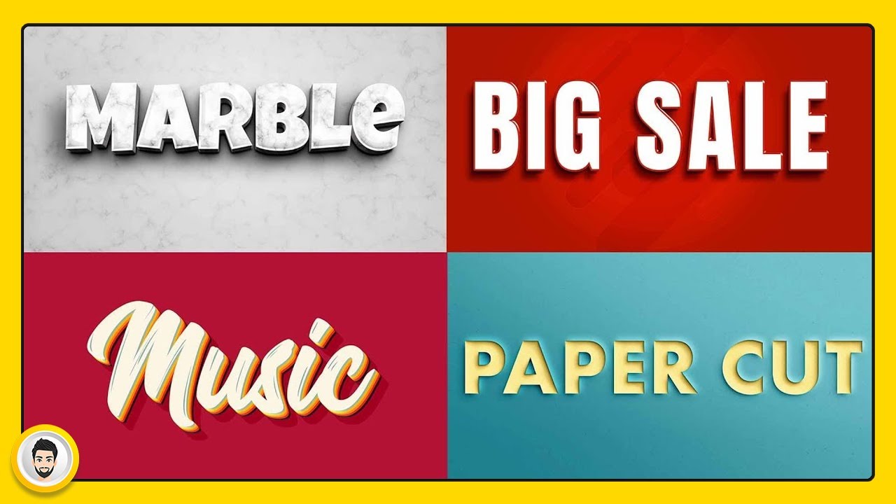 3D Text Photoshop Template Free Download | 3D Text Effect Photoshop ...