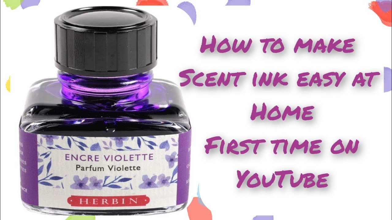 😍How to make scent ink easy at home first time at youtube//no 1 baby ...