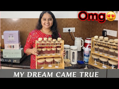 My dream come true🥰kitchen upgrade ✅thing that i dreamt of Nestasia products