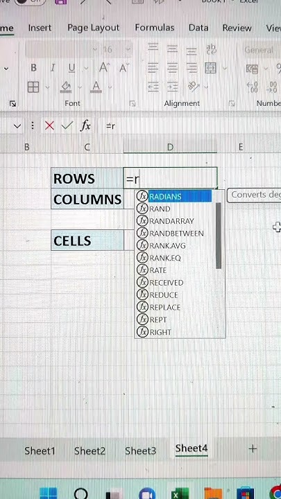 Find Count Of Count Rows, Columns And Cells In Excel 💯 | Important Excel Trick ️ #shorts # ...