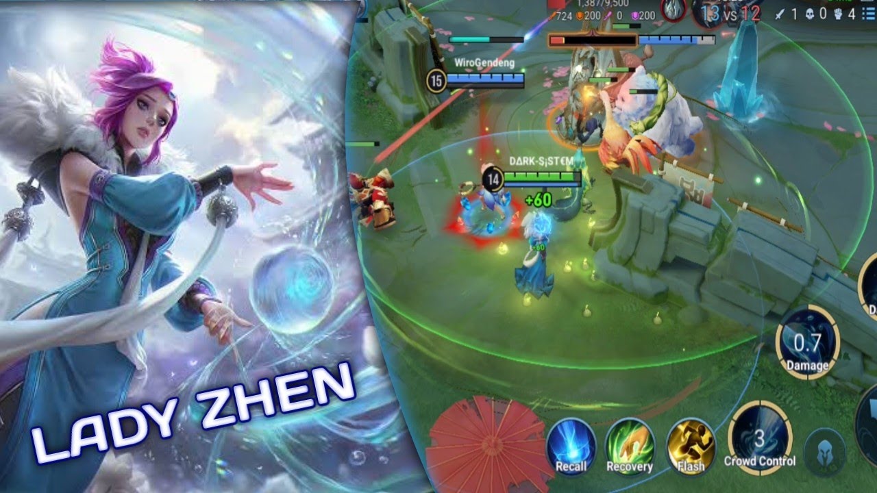 GAMEPLAY LADY ZHEN QUEEN OF STUN [ HONOR OF KING ] - YouTube