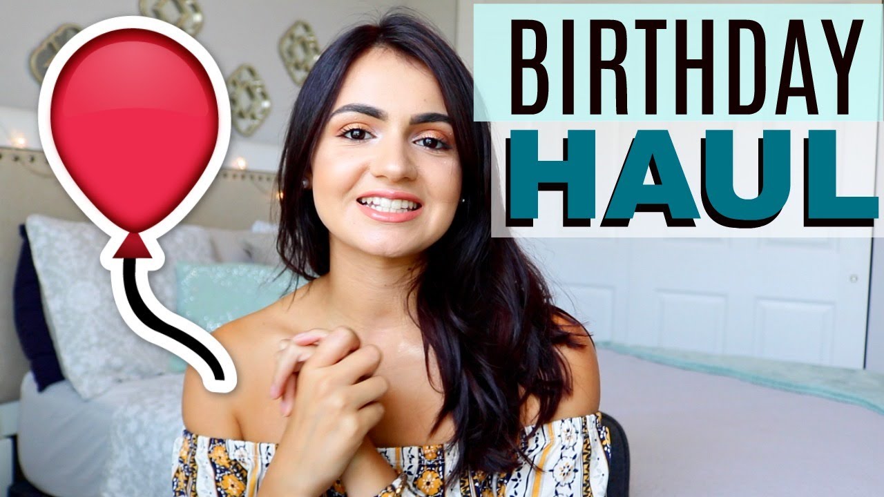 20th BIRTHDAY HAUL 2017! | Meredith Ashley - YouTube