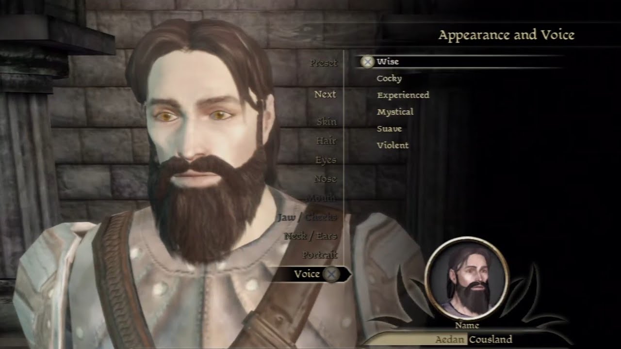 DRAGON AGE: ORIGINS - Character Creation (PS3) - YouTube