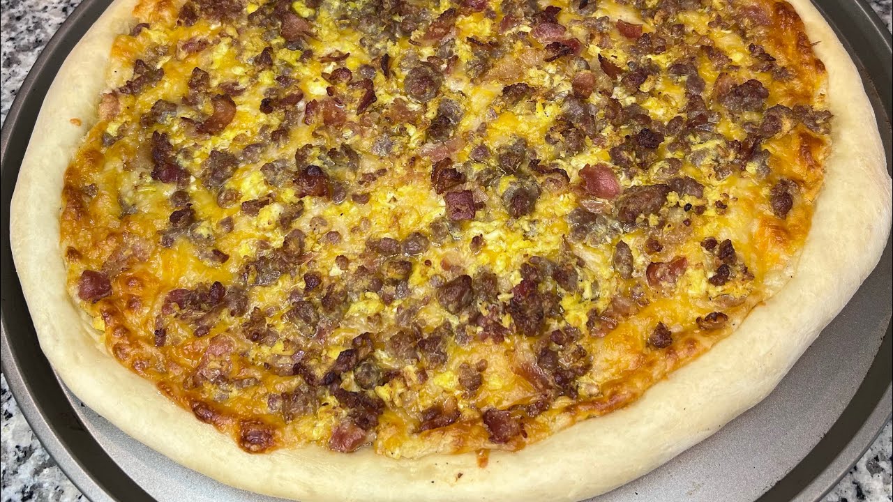 Copycat Quick trip breakfast pizza | Delicious breakfast pizza - YouTube