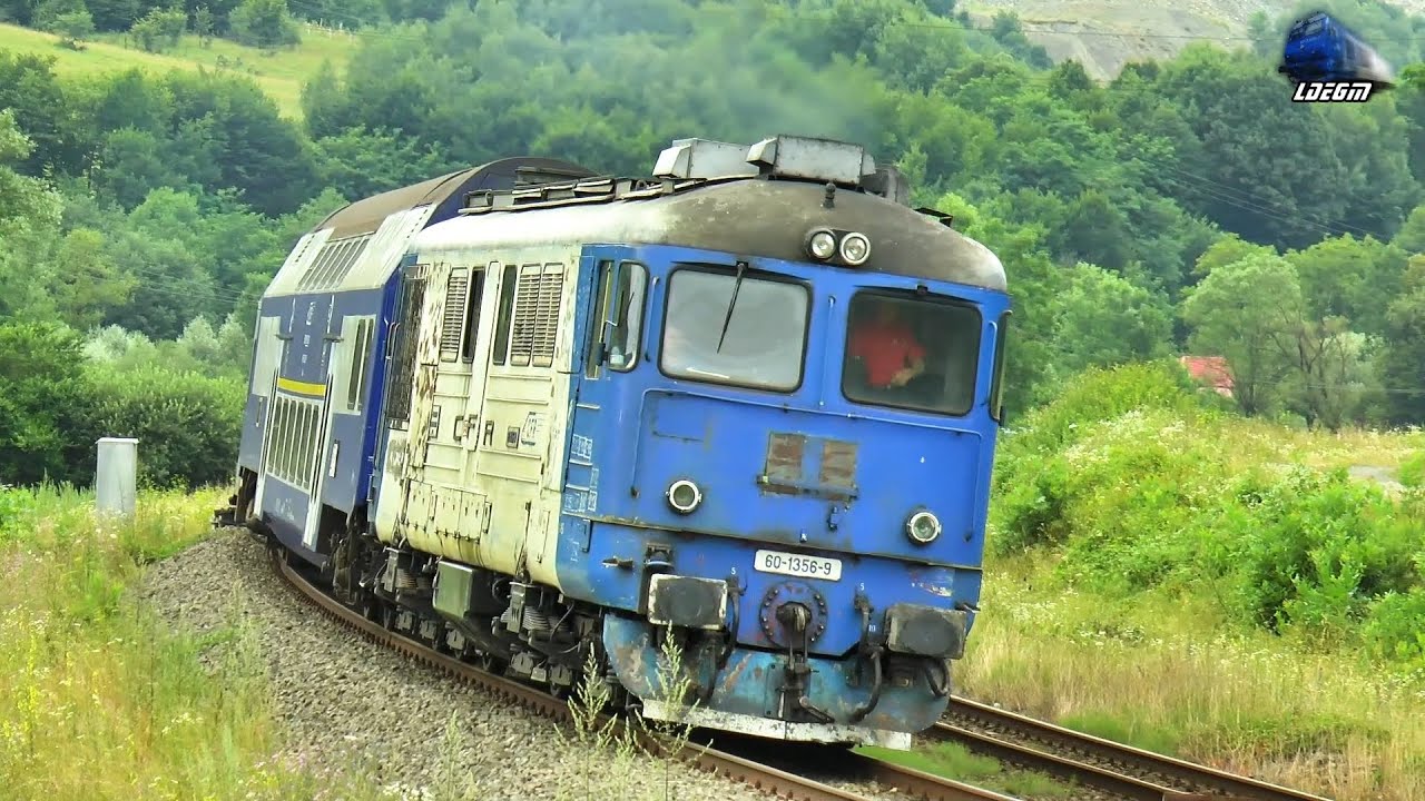 Fluieroasa 060-DA 60-1356-9 Whistle Locomotive in Gara Ciucea Station ...