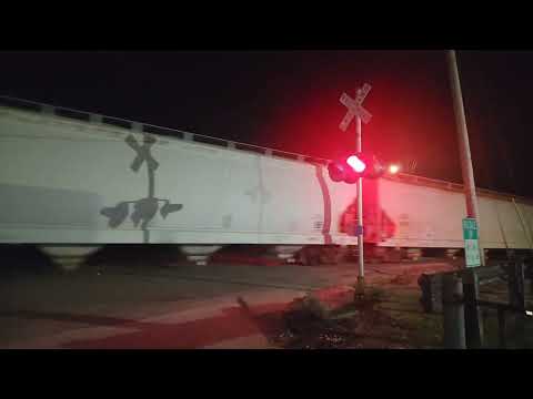 HiDef-CSX M361 with CSX #1899 Trailing and Almost hits a Car passing through Connersville Indiana 