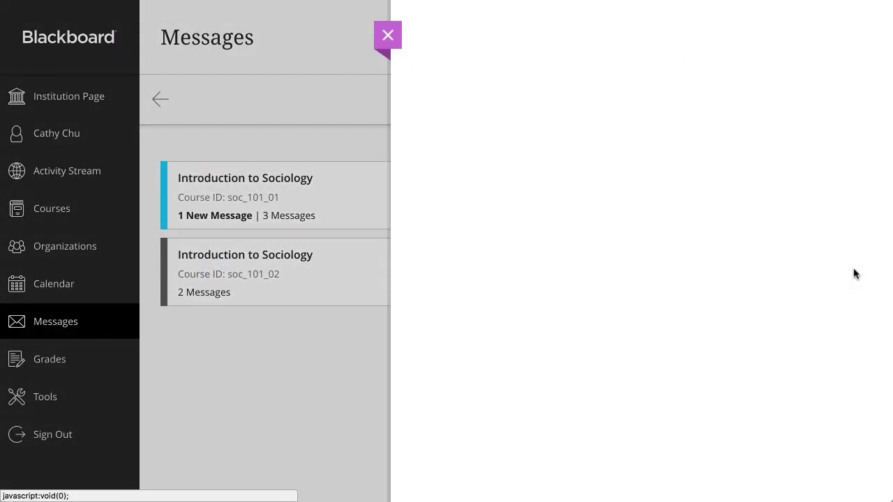 Blackboard Ultra para docentes: Mensajes - YouTube