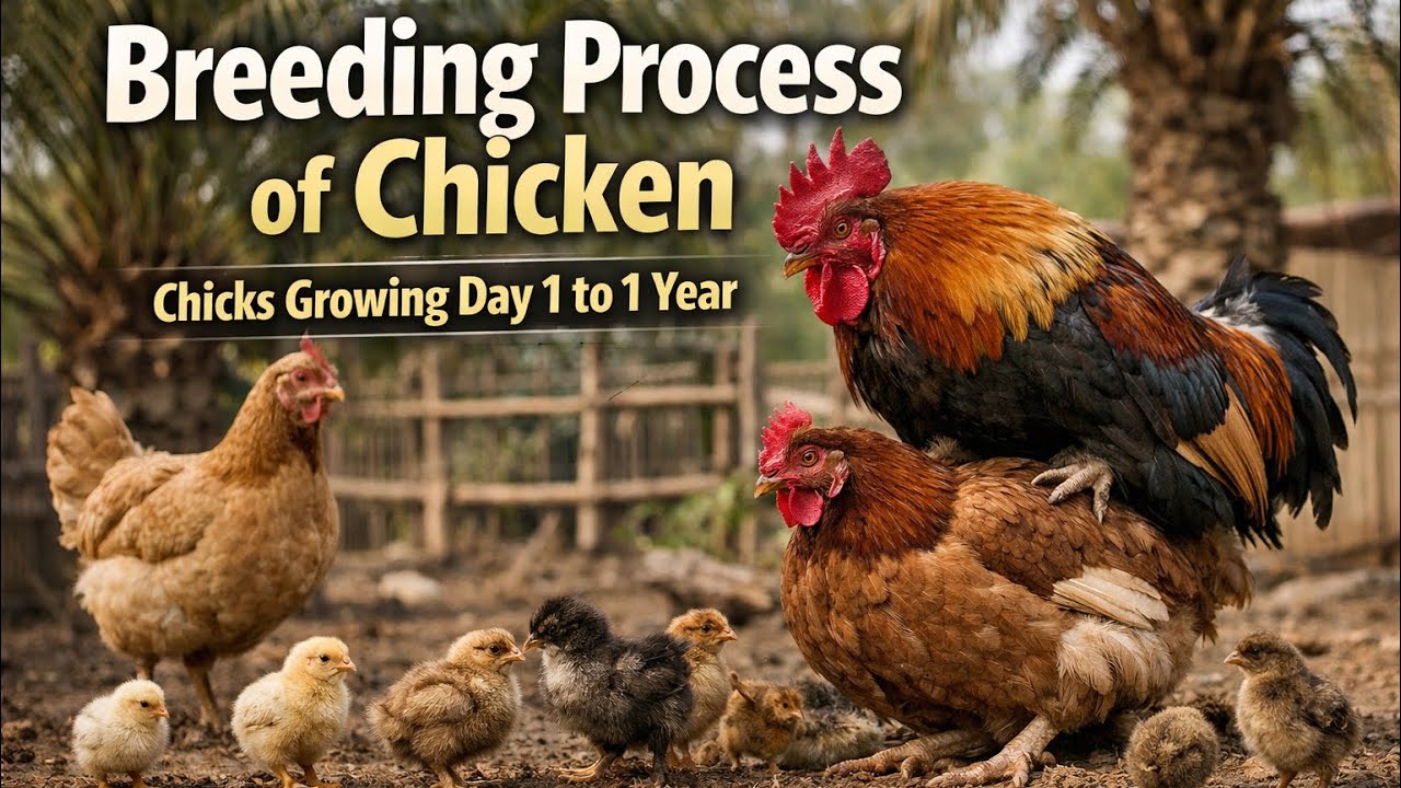 Breeding Process of Chicken || Chicks Growing Day 1 To 1 Year Old - YouTube