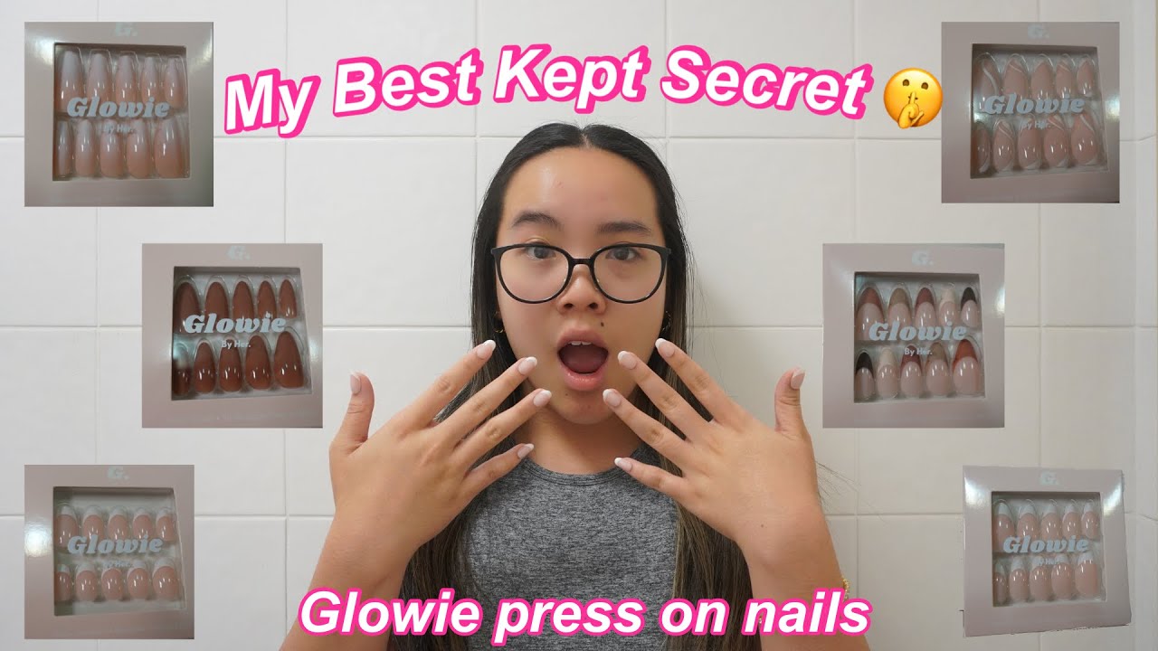 BEST PRESS ON NAILS *Glowie By Her* - YouTube