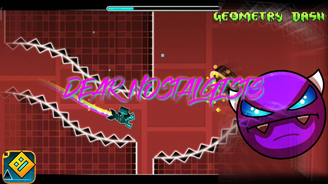 Geometry Dash Easy Level DEAR NOSTALGISTS - YouTube