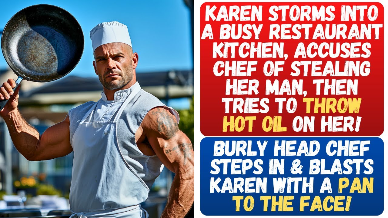 KAREN BREAKS INTO MY RESTAURANT KITCHEN & TRIES TO THROW HOT OIL AT ME ...