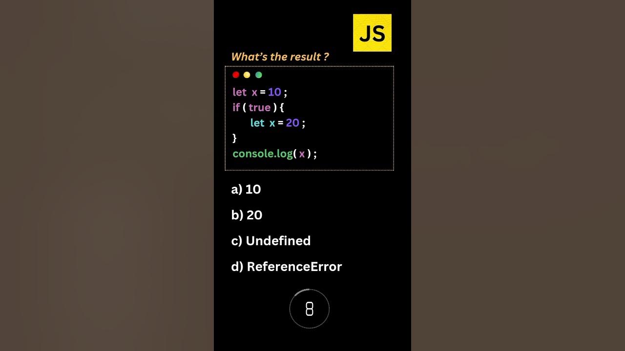 #13 "What is the answer of this javaScript question" #codinginterview #grow #shorts # ...