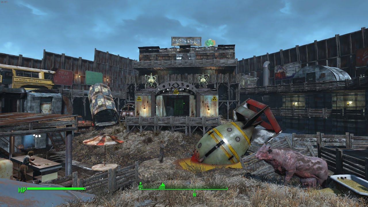 Megaton from Fo3 - Fallout 4 Settlement Build - Spectacle Island - YouTube