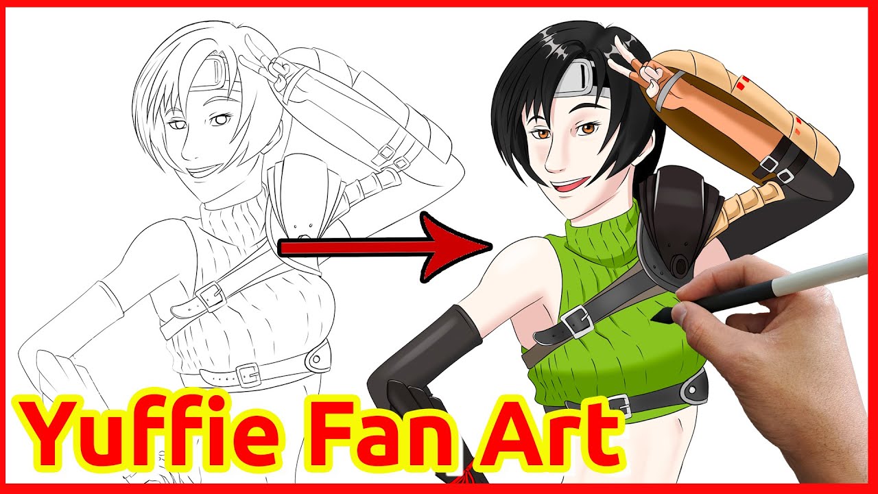 Final Fantasy 7 Yuffie Fan Art - Speedpaint #speedpaint - YouTube