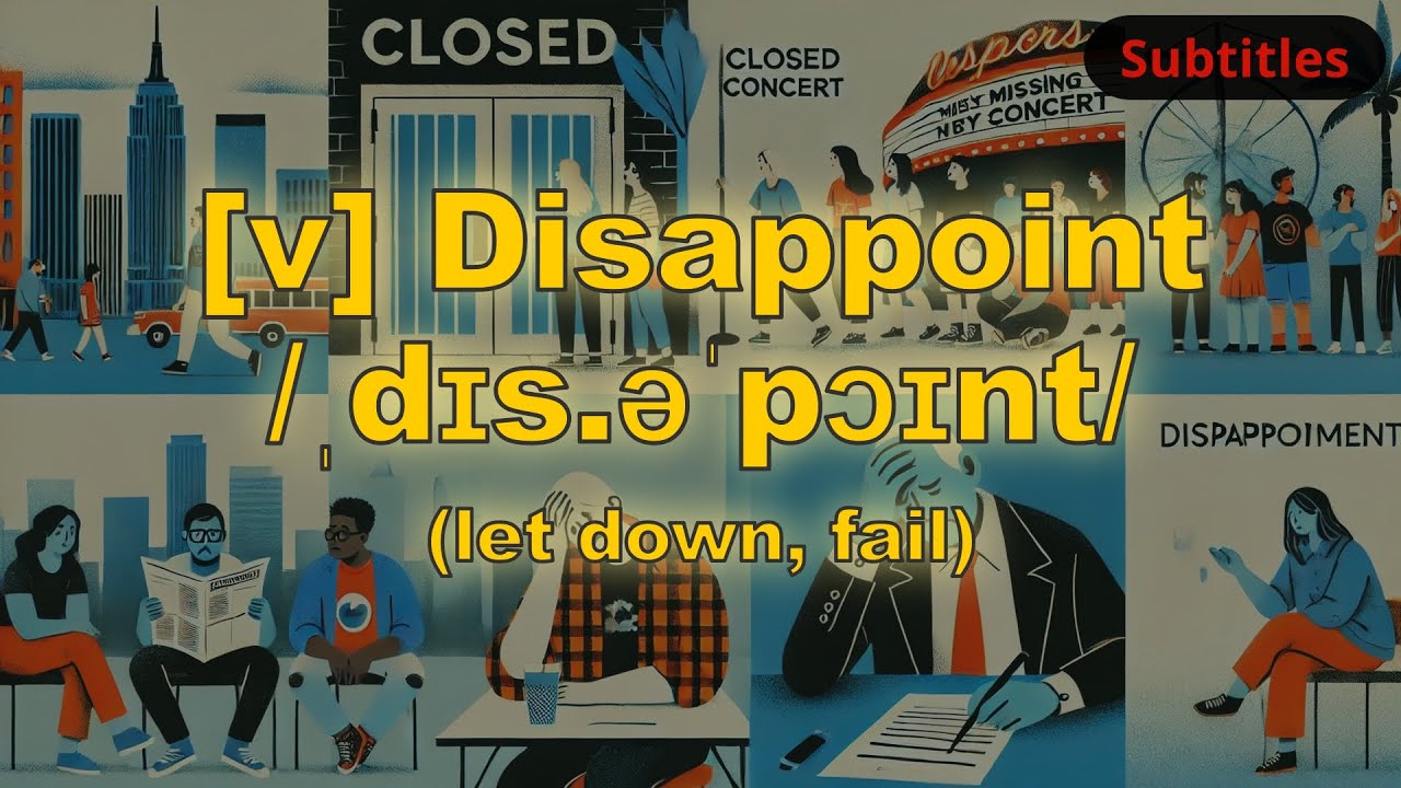[v] Disappoint meaning (let down, fail) with 5 examples - YouTube