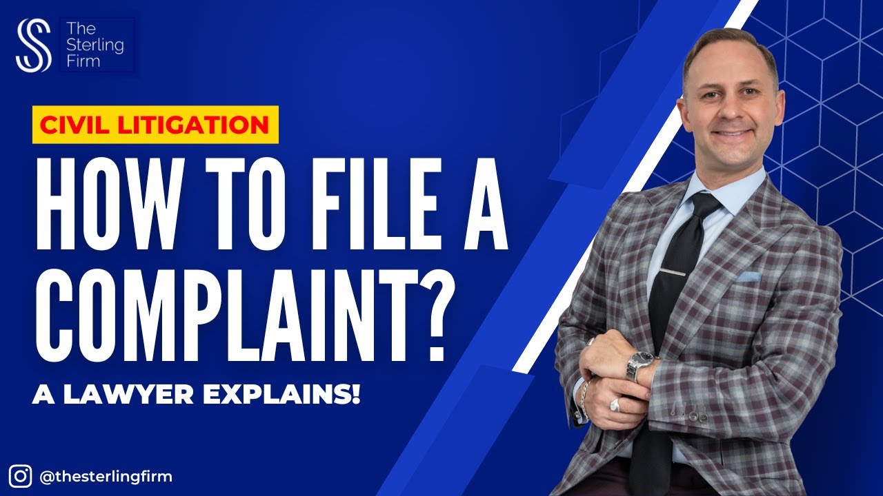 HOW TO FILE A COMPLAINT? STEPS TO FILE AN EFFECTIVE COMPLAINT #lawyer ...