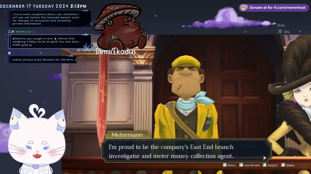 [VOD 12/17/24] Ace Attorney until my voice gives out and Sora is ready ...