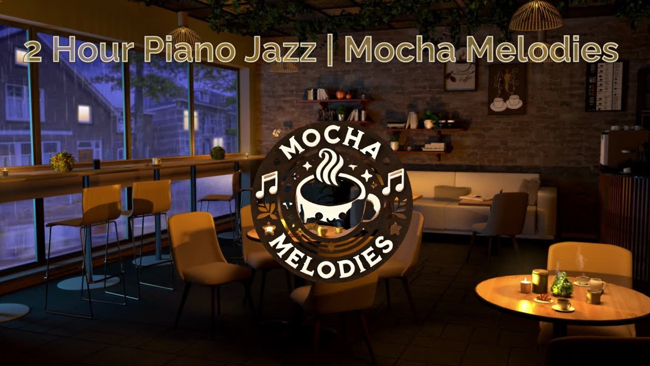 Mocha Melodies | Cozy Coffee Shop | Relaxing Jazz Piano & Rain | Study ...