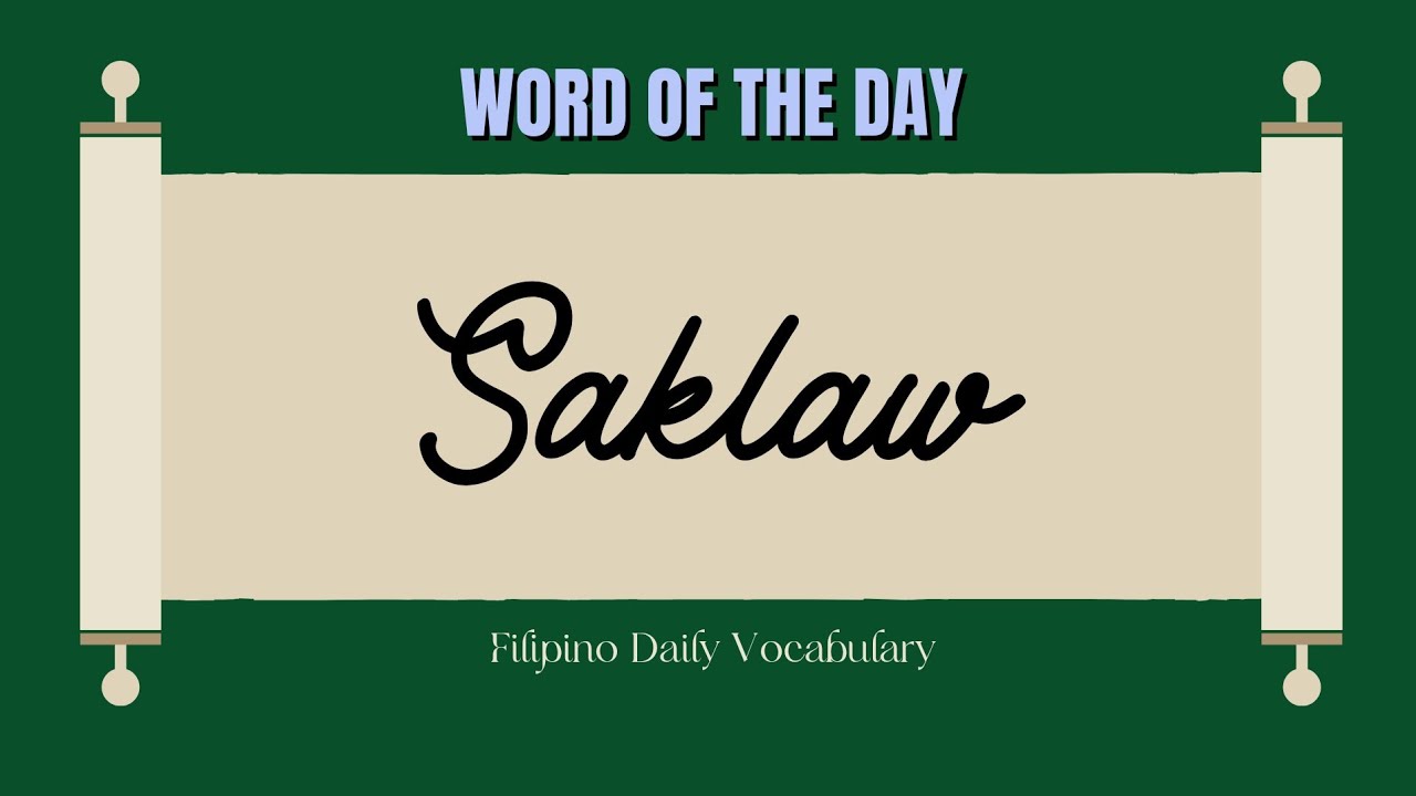 What is Saklaw in English + its Pronunciation - YouTube
