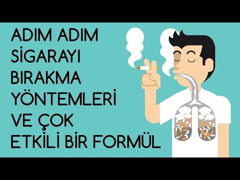ADIM ADIM SİGARAYI BIRAKMA YÖNTEMLERİ VE ÇOK ETKİLİ BİR FORMÜL