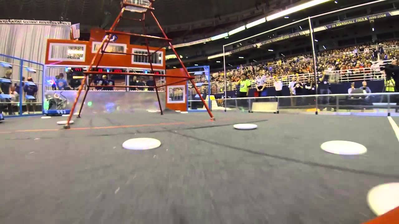 Robot GoPro POV - 2013 FRC World Championship Galileo Match 6 - Plasma ...